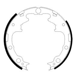 Hella Bremsbackensatz 8db355002371 f&uuml;r JEEP Chrysler RENAULT