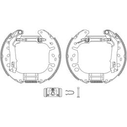 TEXTAR Bremsbackensatz Shoe Kit Pro 84065402 f&uuml;r Opel Fiat Vaughall