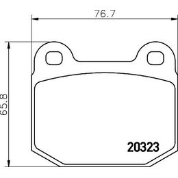 Hella Bremsbelagsatz, Scheibenbremse 8db355009061 f&uuml;r Vaughall Tesla Opel Subaru LOTUS