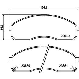 Hella Bremsbelagsatz, Scheibenbremse 8db355009601 f&uuml;r KIA (DYK)