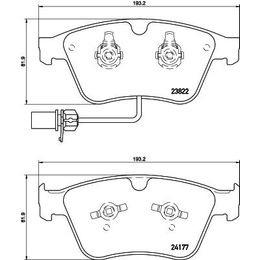 Hella Bremsbelagsatz, Scheibenbremse 8db355020441 f&uuml;r Bentley