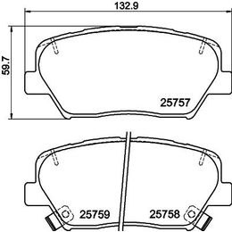 Hella Bremsbelagsatz, Scheibenbremse 8db355020871 f&uuml;r HYUNDAI KIA (BEIJING)