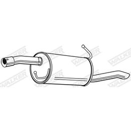 WALKER Endschalld&auml;mpfer 23070 f&uuml;r Ford