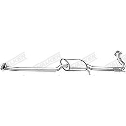 WALKER Mittelschalld&auml;mpfer 22170 f&uuml;r HONDA
