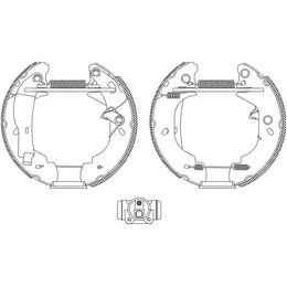 Hella Bremsbackensatz 8db355004121 f&uuml;r Ford