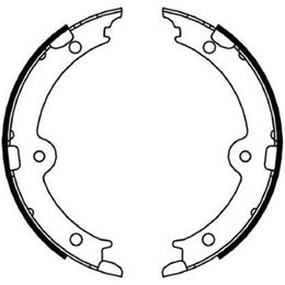 Hella Bremsbackensatz, Feststellbremse 8da355050191 f&uuml;r AMC LEXUS TOYOTA HONDA