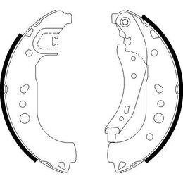 Hella Bremsbackensatz 8db355022281 f&uuml;r RENAULT SMART
