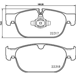 Hella Bremsbelagsatz, Scheibenbremse 8db355024801 f&uuml;r Volvo POLESTAR