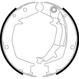 Hella Bremsbackensatz, Feststellbremse 8da355050731 f&uuml;r HYUNDAI KIA AMC