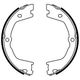 Hella Bremsbackensatz, Feststellbremse 8da355050231 f&uuml;r AMC Iveco