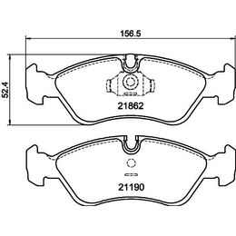 Hella Bremsbelagsatz, Scheibenbremse 8db355007761 f&uuml;r HOLDEN DAEWOO CHEVROLET Vaughall