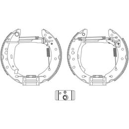 Hella Bremsbackensatz Shoe Kit Pro 8db355005121 f&uuml;r Peugeot