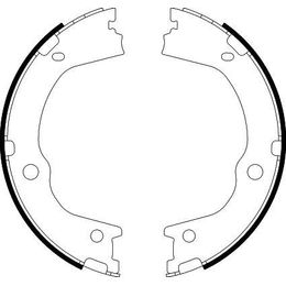 Hella Bremsbackensatz, Feststellbremse 8da355050931 f&uuml;r SSANGYONG HYUNDAI KIA AMC