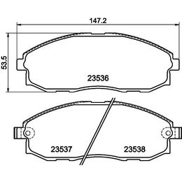 Hella Bremsbelagsatz, Scheibenbremse 8db355009381 f&uuml;r HYUNDAI JAC
