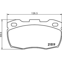 Hella Bremsbelagsatz, Scheibenbremse 8db355012871 f&uuml;r LAND ROVER