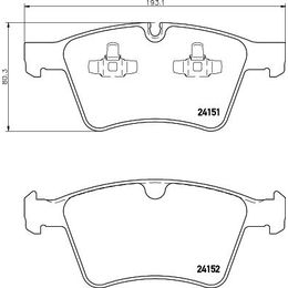 Hella Bremsbelagsatz, Scheibenbremse 8db355014191 f&uuml;r Mercedes