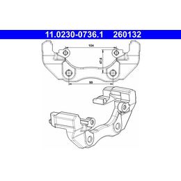 ATE Halter, Bremssattel 11023007361 f&uuml;r Ford
