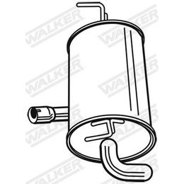 WALKER Endschalld&auml;mpfer 23999 f&uuml;r NISSAN
