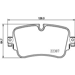 Hella Bremsbelagsatz, Scheibenbremse 8db355025681 f&uuml;r VW Audi (FAW)