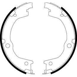Hella Bremsbackensatz, Feststellbremse 8da355051111 f&uuml;r HYUNDAI AMC