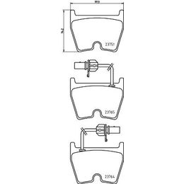 Hella Bremsbelagsatz, Scheibenbremse 8db355009191 f&uuml;r Audi VW SEAT
