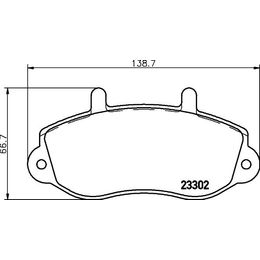 Hella Bremsbelagsatz, Scheibenbremse 8db355019321 f&uuml;r Vaughall RENAULT