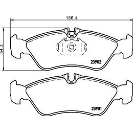 Hella Bremsbelagsatz, Scheibenbremse 8db355014401 f&uuml;r VW Mercedes