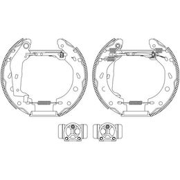 Hella Bremsbackensatz 8db355004801 f&uuml;r SMART