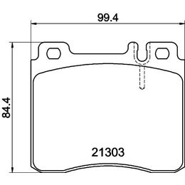Hella Bremsbelagsatz, Scheibenbremse 8db355007551 f&uuml;r Mercedes