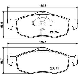 Hella Bremsbelagsatz, Scheibenbremse 8db355007641 f&uuml;r Ford