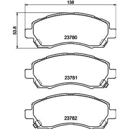 Hella Bremsbelagsatz, Scheibenbremse 8db355010121 f&uuml;r Subaru