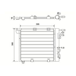 Valeo Kondensator, Klimaanlage 817506 f&uuml;r Opel Vaughall