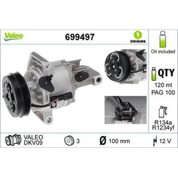 Valeo Kompressor, Klimaanlage 699497 f&uuml;r NISSAN DACIA