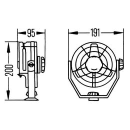 Hella Ventilator 8ev003361001 f&uuml;r LAND ROVER LAIKA Volvo MAN STEYR Mercedes