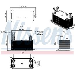 NISSENS &Ouml;lk&uuml;hler, Automatikgetriebe 91707 f&uuml;r LAND ROVER