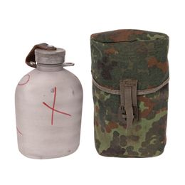 Bundeswehr Feldflasche Alu m H&uuml;lle Original gebraucht 2. Wahl