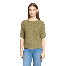 Kurzarmshirt Betty Barclay "Damen kurzarm", Damen, Gr. 36, soft olive, Strick, Obermaterial: 65% Polyacryl, 35% Polyamid, figurumspielend normal, U-Boot-Ausschnitt, Shirts