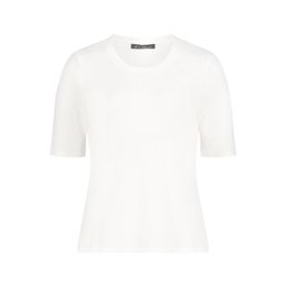 Kurzarmshirt Betty Barclay "Damen mit Rundhalsausschnitt", Damen, Gr. 36, rohwei&szlig;, Obermaterial: 98% Polyester, 2% Elasthan, tailliert normal, Rundhals, Shirts
