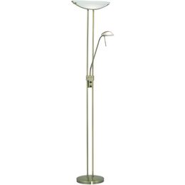 Eglo Stehlampe "BAYA Stehlampe - Stahl - R7S;G9 - 1X230W;1X33W - IP20", br&uuml;niert, 2, H: 180cm, 1 Stk., Leuchten, Standleuchte, Leselampe, Wohzimmer, Schlafzimmer, L44 x H180 cm, Stehlampe