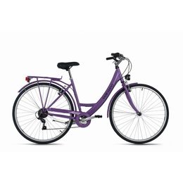 Cityrad Dacapo "Dacapo Damenrad 28'' Toscana Lila 6 G&auml;nge RH 48 cm" Gr. 48, lila, lila, Fahrr&auml;der, Damen, 48cm, 28 Zoll (71,12cm) hinten: 28 Zoll (71,12cm)