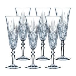Sektglas Nachtmann "Sektgl&auml;ser Palais 140 ml 6er Set transparent", bunt (transparent), Glas, Trinkgef&auml;&szlig;e