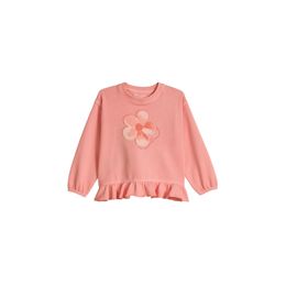Marc O'Polo Sweatshirt MARC O'POLO "mit R&uuml;schen-Detail", M&auml;dchen, Gr. 92/98, rot, Obermaterial: 100% Baumwolle, unifarben, regular fit, Rundhals, elastischer Bund, Sweatshirts Sweatshirt