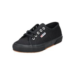 Sneaker Superga "Superga Sneaker Textil", Damen, Gr. 36, schwarz (schwarz, schwarz), Textil, Schuhe Sneaker