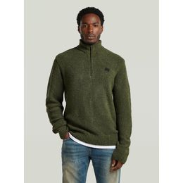 G-Star Raw Longpullover G-STAR "Boucle Skipper Knit", Herren, Gr. XXL, asfalt, Obermaterial: 72% Polyester, 20% Polyamid, 8% Viskose, Pullover Longpullover