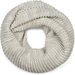 Strickschal styleBREAKER "Strick Loop Linksstrick", Damen, grau (hellgrau), Obermaterial: 85% Polyacryl PAN. 15% Polyamid PA., Modisch, Modet&uuml;cher