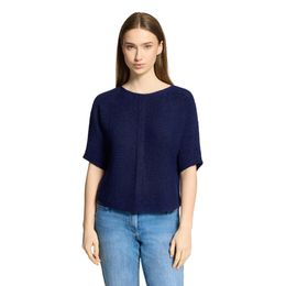 Kurzarmshirt Betty Barclay "Damen kurzarm", Damen, Gr. 36, ocean cavern, Strick, Obermaterial: 65% Polyacryl, 35% Polyamid, figurumspielend normal, U-Boot-Ausschnitt, Shirts