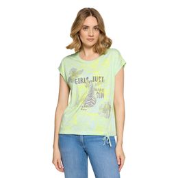 Kurzarmshirt Betty Barclay "Damen mit Tunnelzug", Damen, Gr. 36, gr&uuml;n, light blau, Obermaterial: 50% Baumwolle, 50% Modal, figurumspielend normal, Rundhals, Shirts