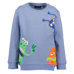 Sweater Blue Seven "Blue Seven Sweatshirt", Jungen, Gr. 104, 5241, blau, 100% Baumwolle, normal normal, Rundhals, gerader Abschluss, Sweatshirts Sweater
