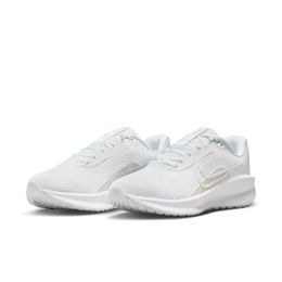 Laufschuh Nike "DOWNSHIFTER 13", Damen, Gr. 42,5, wei&szlig; (wei&szlig;, wei&szlig;, platinum tint), Synthetik, Textil, Schuhe Laufschuh