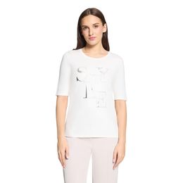 Kurzarmshirt Betty Barclay "Damen kurzarm", Damen, Gr. 36, rohwei&szlig;, Jersey, Obermaterial: 95% Viskose, 5% Elasthan, Basic, tailliert normal, Rundhals, Shirts